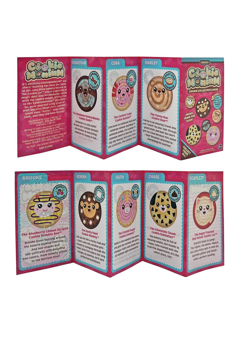 Wholesale Cookiemonium™ Core 6 Inch Scented Cookie Plush Assortment in ...
