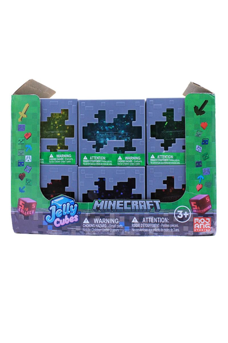 Wholesale Minecraft Jelly Cube Squishy Toy Mystery Box in 12pc Display ...